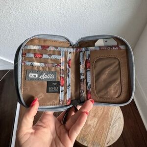 lug | Bags | Lug Splits Wallet In Bsm Blue Floral New | Poshmark